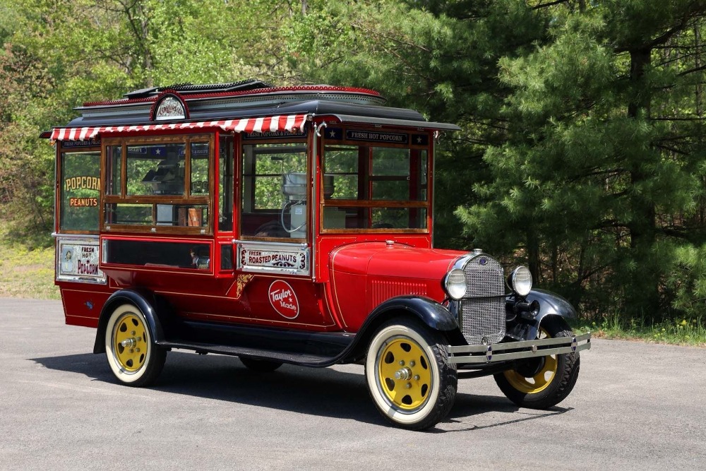 Lot S24-512 - 1929 Ford Model AA Popcorn Truck | Saratoga Motorcar Auction